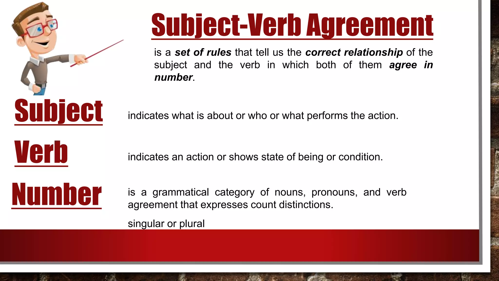 Subject-Verb Agreement | PPTX