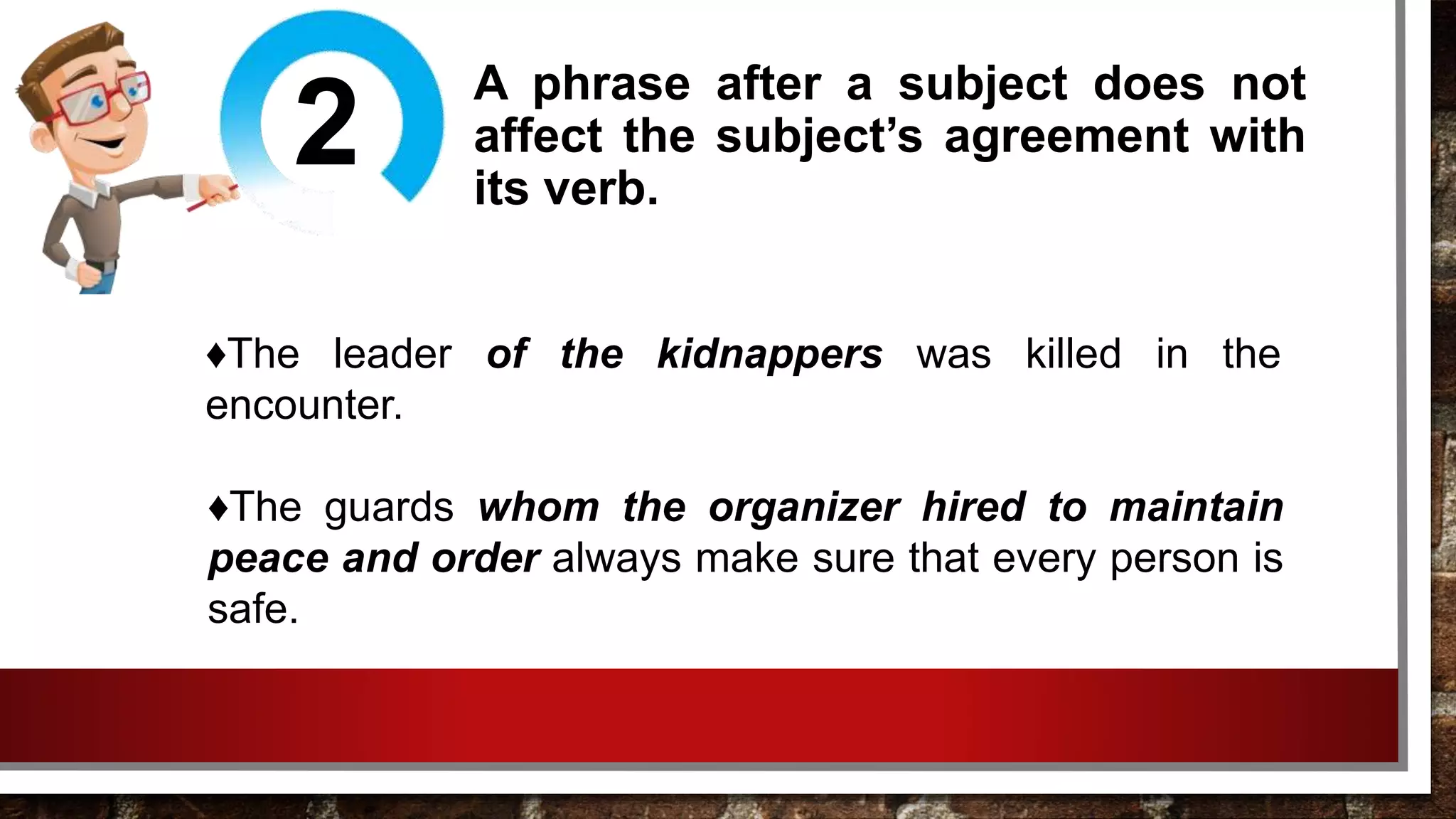 Subject-Verb Agreement | PPTX