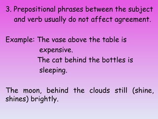 Subject verb agreement | PPTX