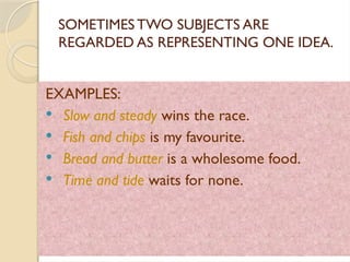 Subject Verb Agreement Rules for CBSE English | PPT