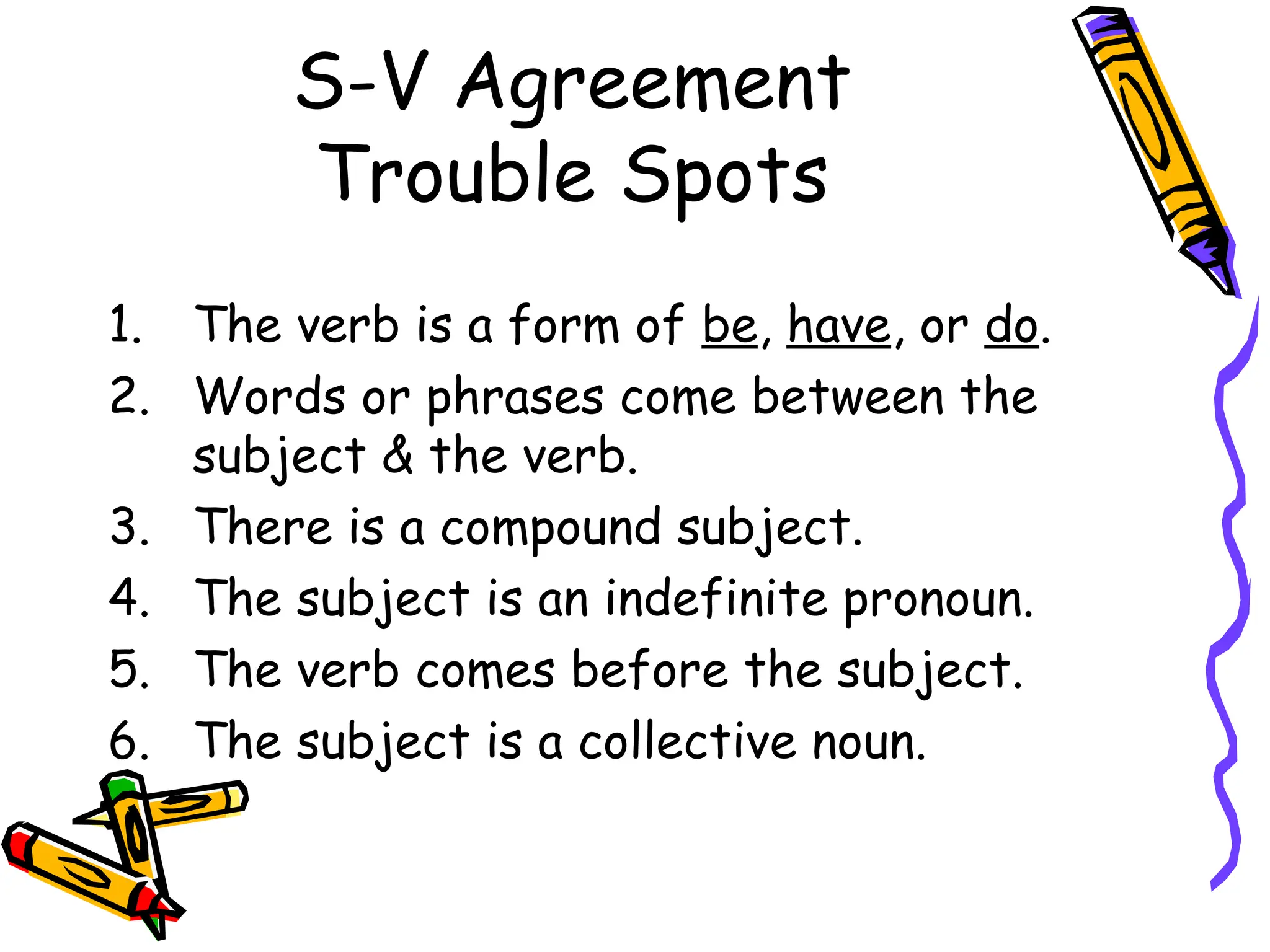 Subject-Verb agreement In English Grade 9 | PPT