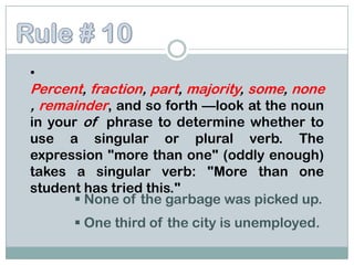 Subject-Verb Agreement | PPTX