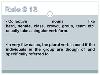 Subject-Verb Agreement | PPT