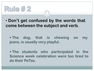 Subject-Verb Agreement | PPT