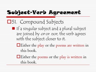 Subject Verb Agreement 2 | PPTX