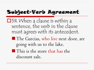 Subject Verb Agreement 2 | PPTX