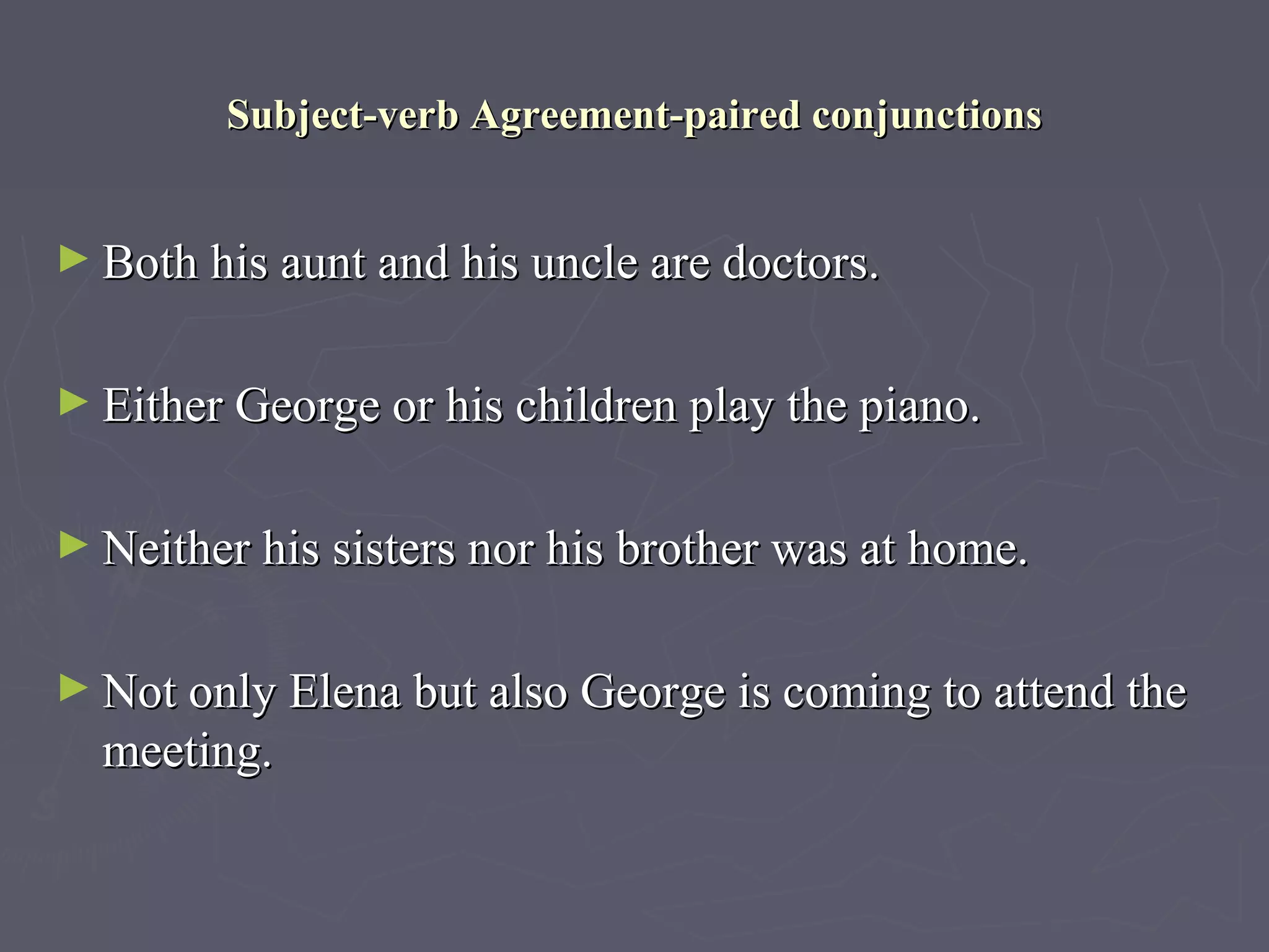 Subject verb agreement+pronoun agreement. | PPT