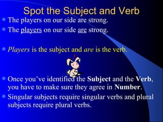 Subject verb agreement-(revised | PPT