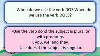 Subject verb agreement rlues 1-4 | PPTX