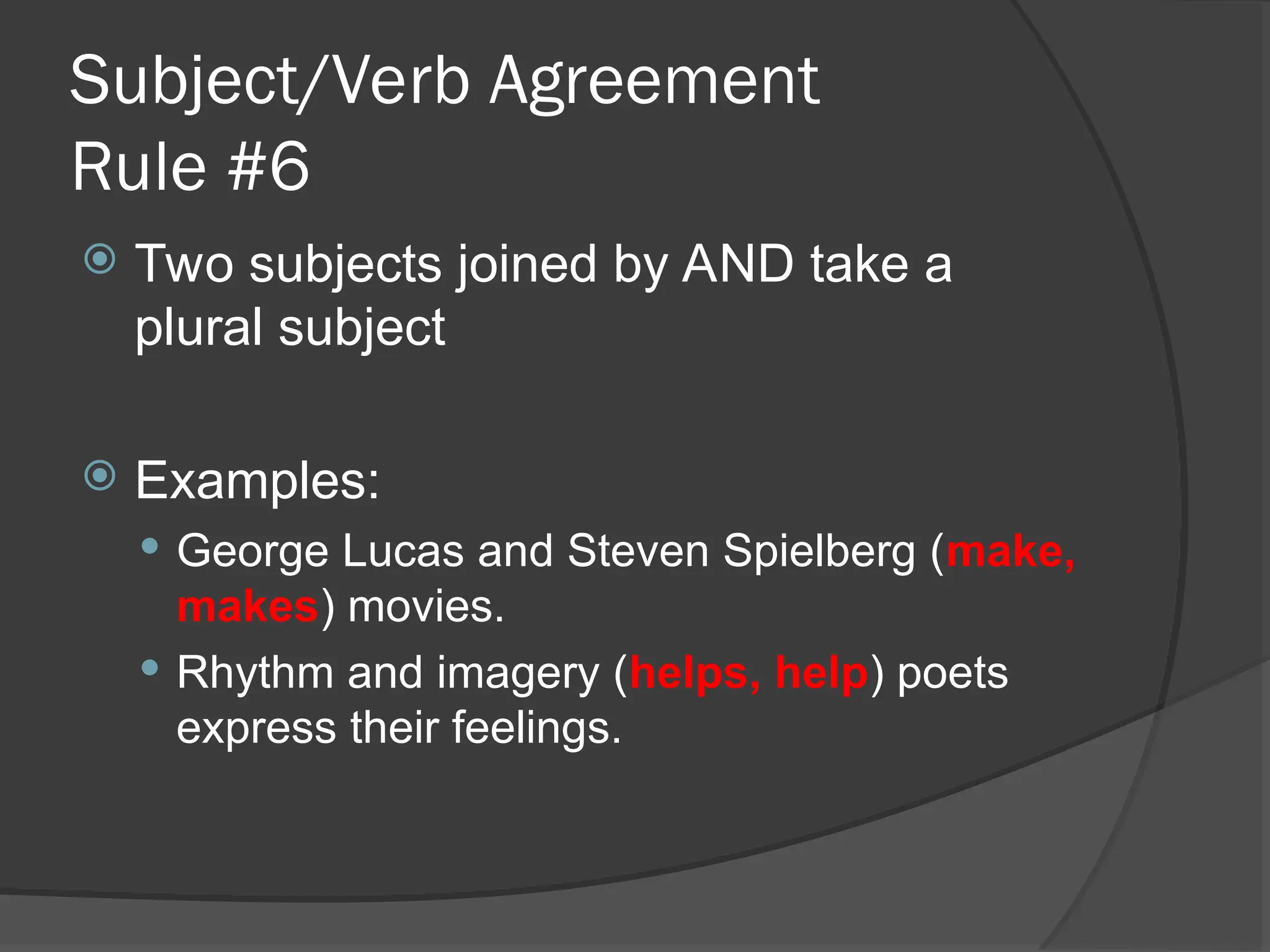 subject-verb_powerpoint.ppt many example | PPT