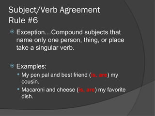 subject-verb_powerpoint.ppt many example | PPT