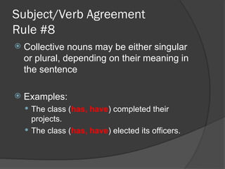 subject-verb_powerpoint.ppt many example | PPT