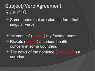 subject-verb_powerpoint.ppt many example | PPT