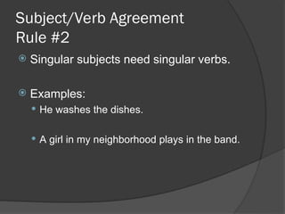 subject-verb_powerpoint.ppt many example | PPT