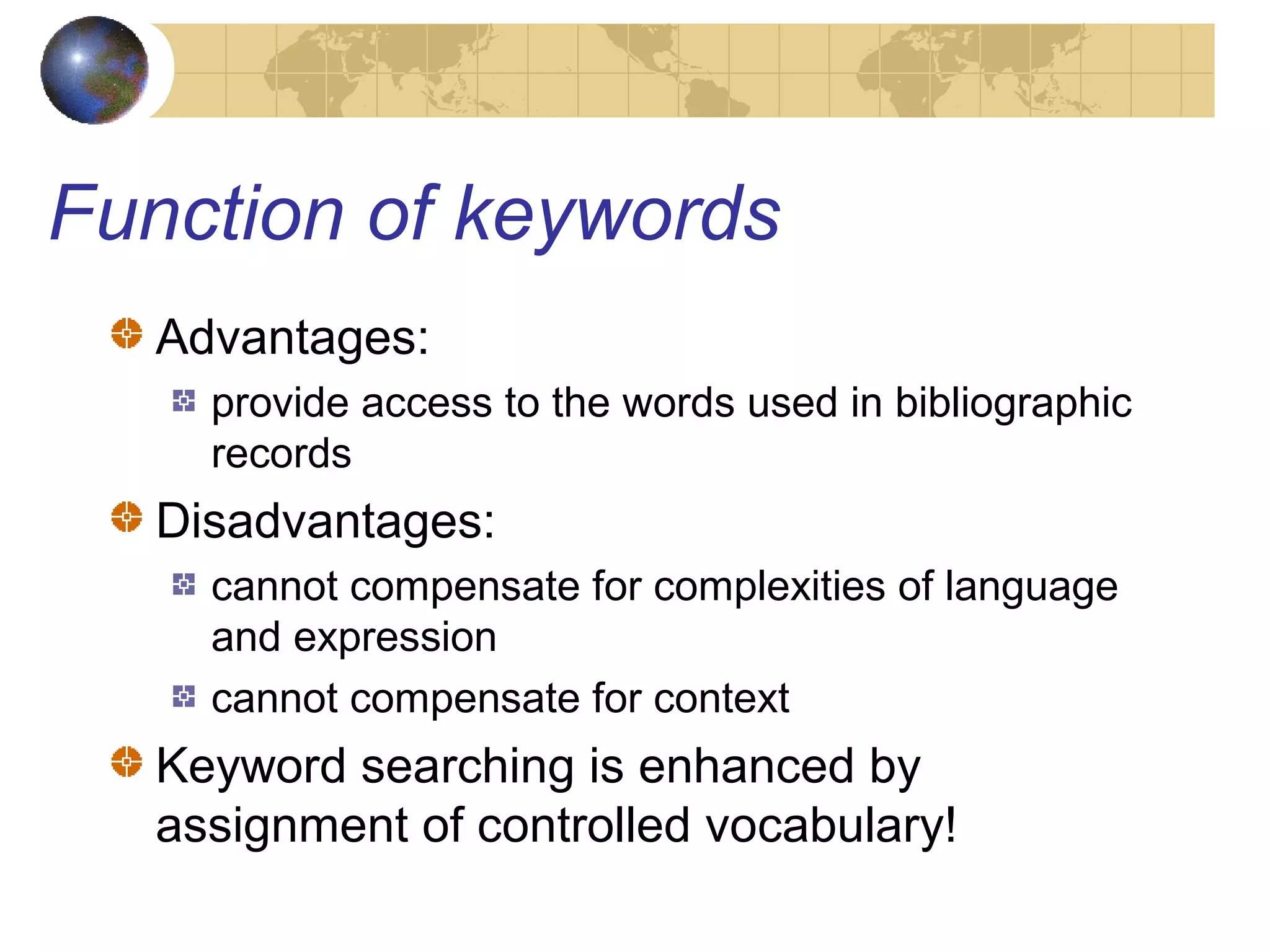 Subject analysis, an introduction | PPT
