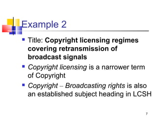 Subject analysis, process of subject analysis | PPT