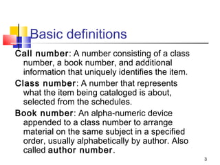Subject analysis, shelflisting, filing rules, subject authority control ...