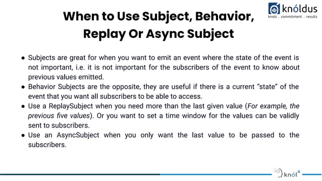Subject and Behavior Subject in Angular | PDF | Computing | Technology ...