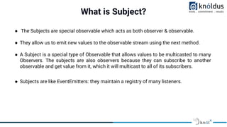 Subject and Behavior Subject in Angular | PDF | Computing | Technology & Computing