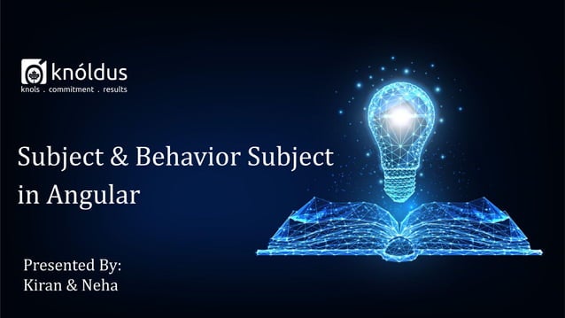 Subject And Behavior Subject In Angular