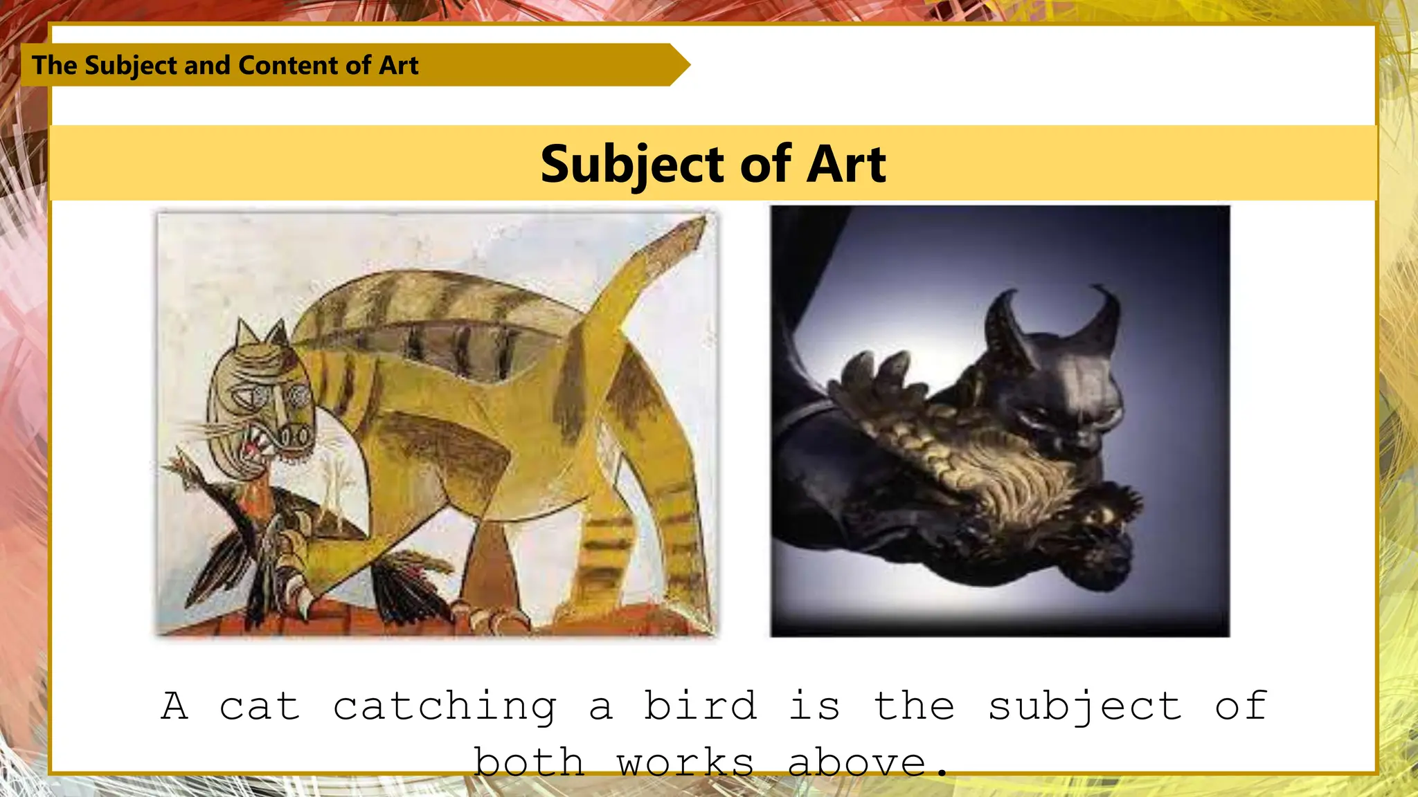 Art Appreciation: Subject and Content ; Kinds and Sources of Subjects ...