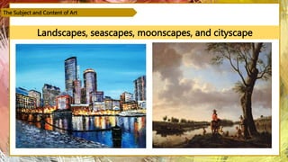 Art Appreciation: Subject and Content ; Kinds and Sources of Subjects ...