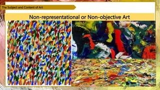 Art Appreciation: Subject and Content ; Kinds and Sources of Subjects ...