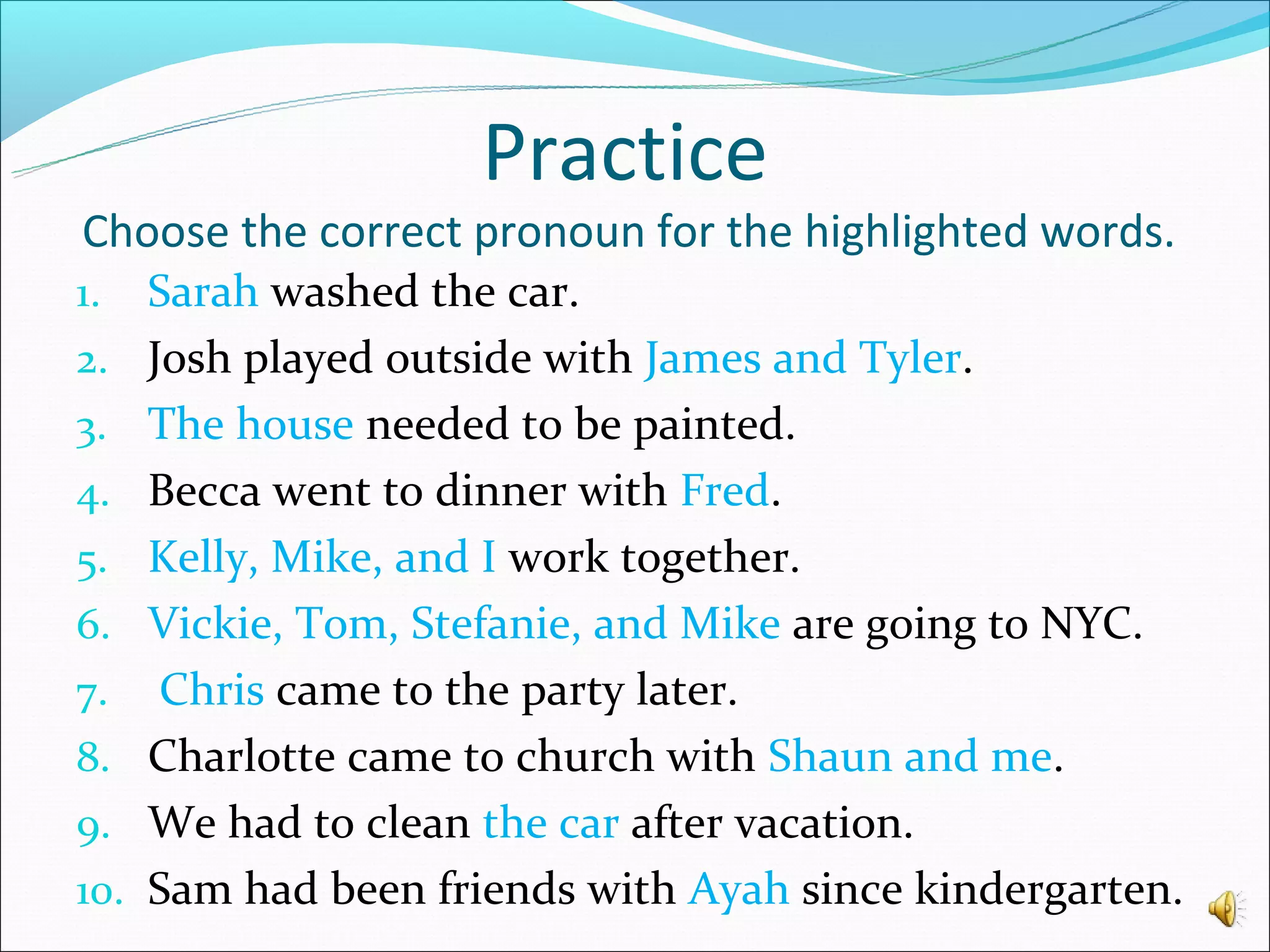 Subject and Object pronouns | PPT