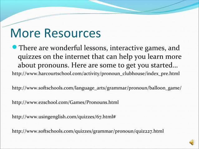 Subject and Object pronouns | PPT | Education