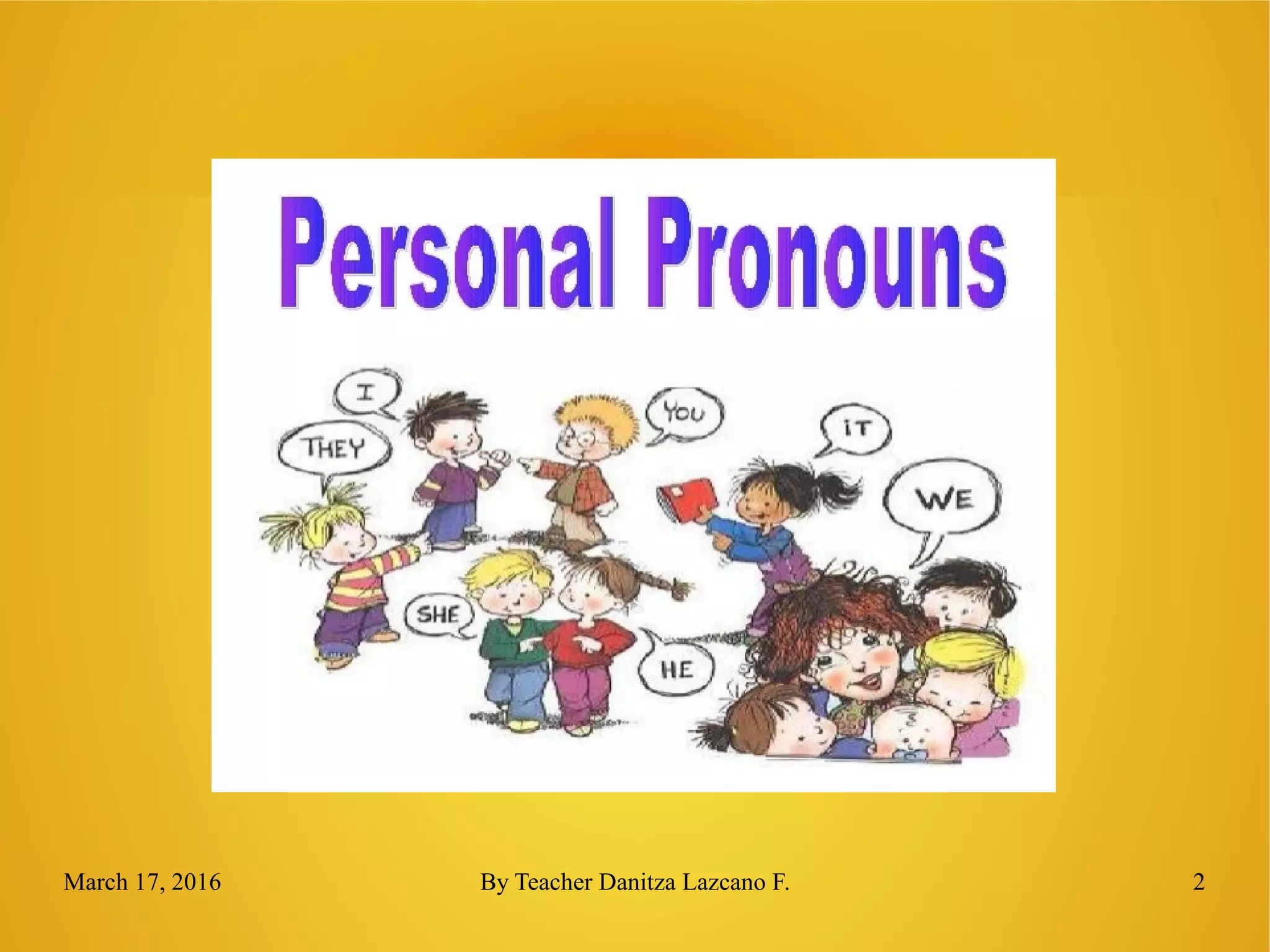 Subject and Object Pronouns | PPT