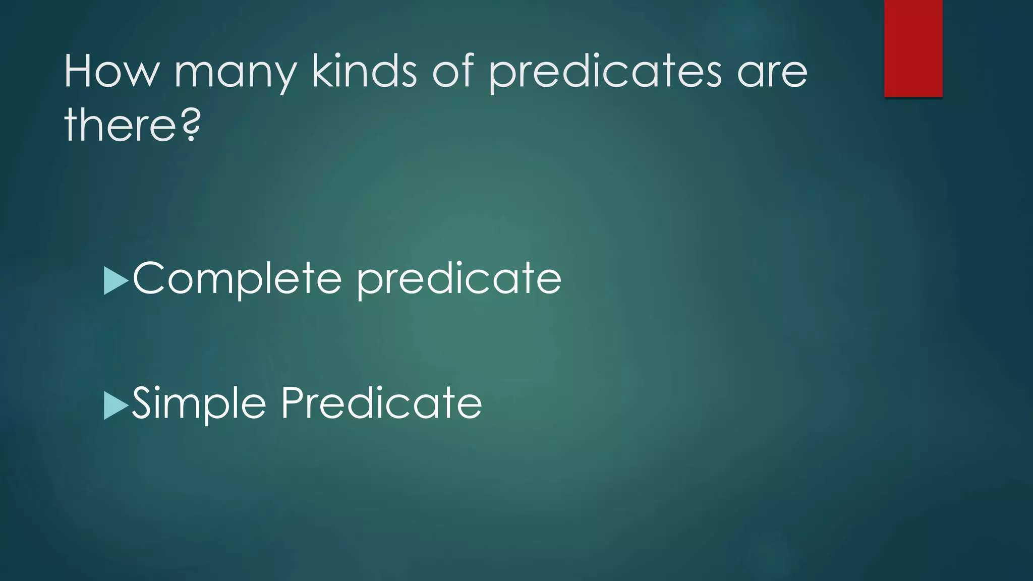 Subject and predicate TIRG | PPTX