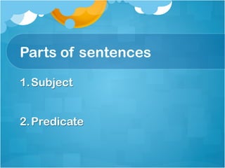 Subject and predicate- English grammar | PDF