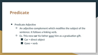 Subject and Predicate.pptxlkjdalfkjds;flkjdsalkfjasl | PPT