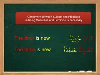 Subject and predicate in Arabic | PPTX