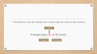 Subject and predicate | PPTX