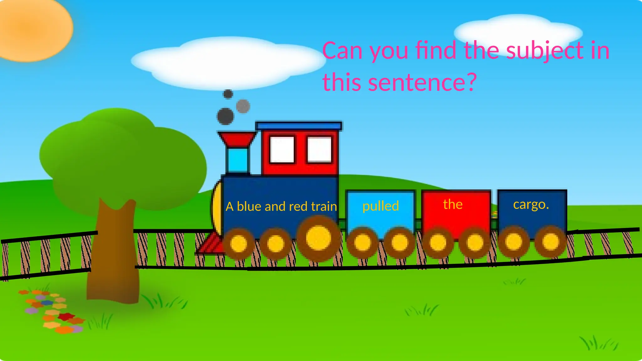 Subject and Predicate Train for kids 1.pptx