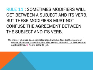 Subject and verb agreement | PPT