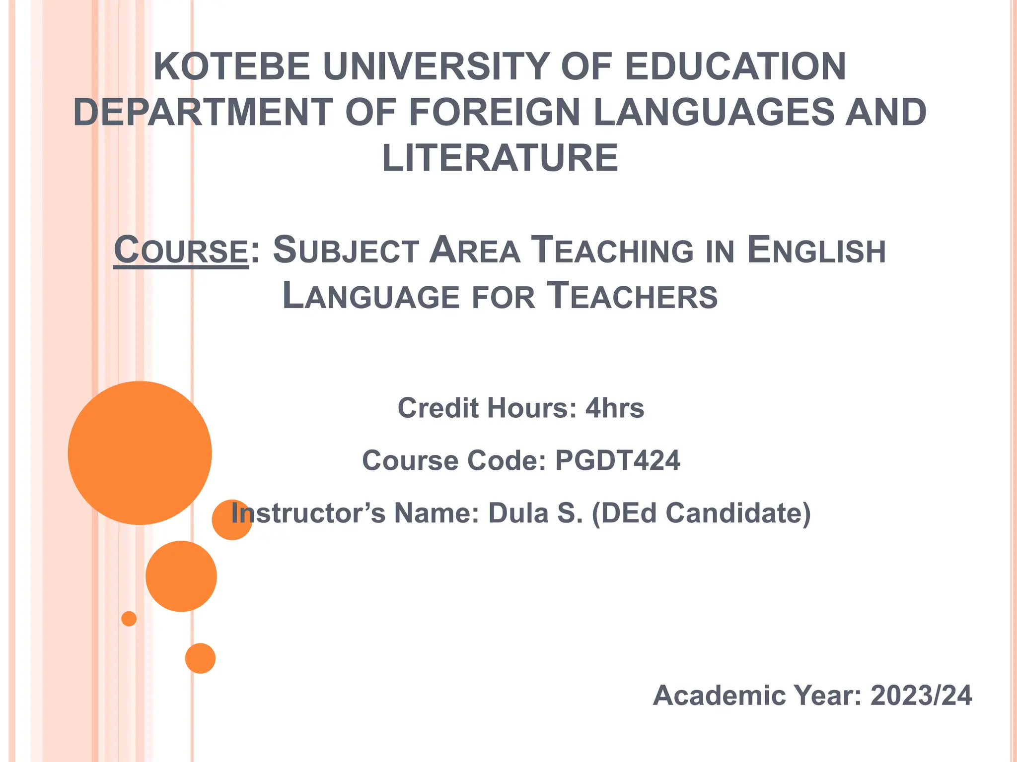 Subject Area Methods in Teaching of EnglishLanguage education.pptx