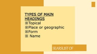 Subject cataloging | PPTX