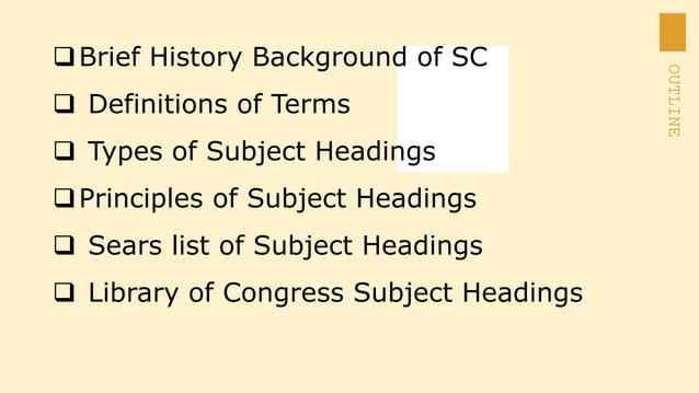 Subject cataloging | PPT