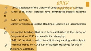 Subject cataloging | PPT