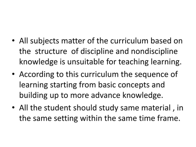 SUBJECT CENTERED CURRICULUM.pptx | Educational Assessment | Education