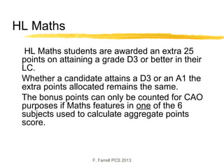 Subject Choice PCS | PPT