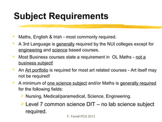 Subject Choice PCS | PPT