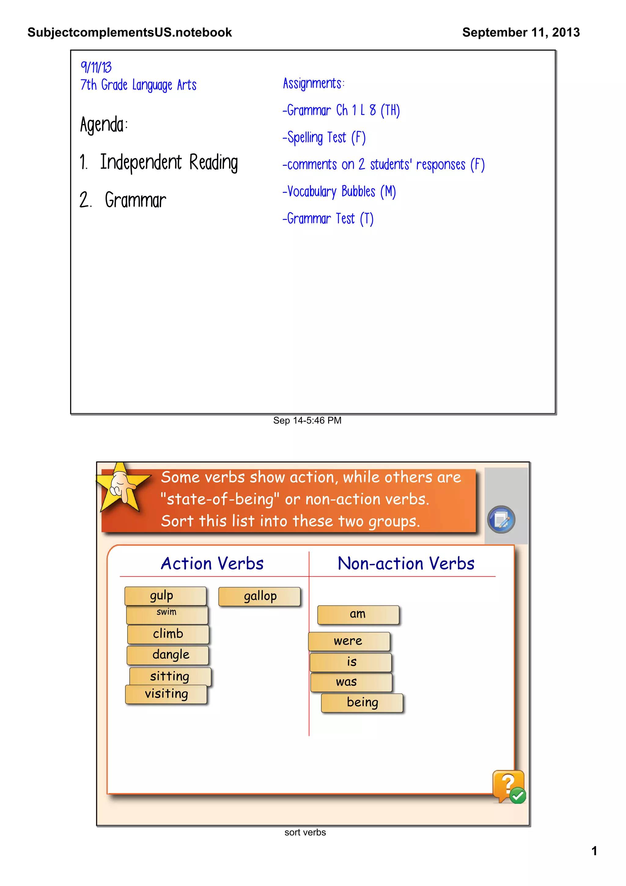 Subject complements | PDF