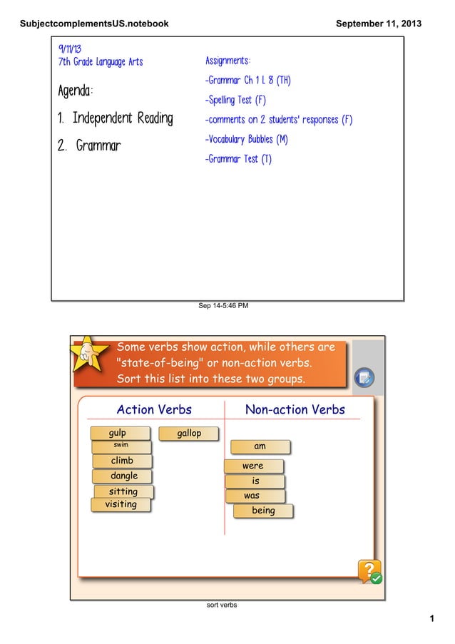 Subject complements | PDF