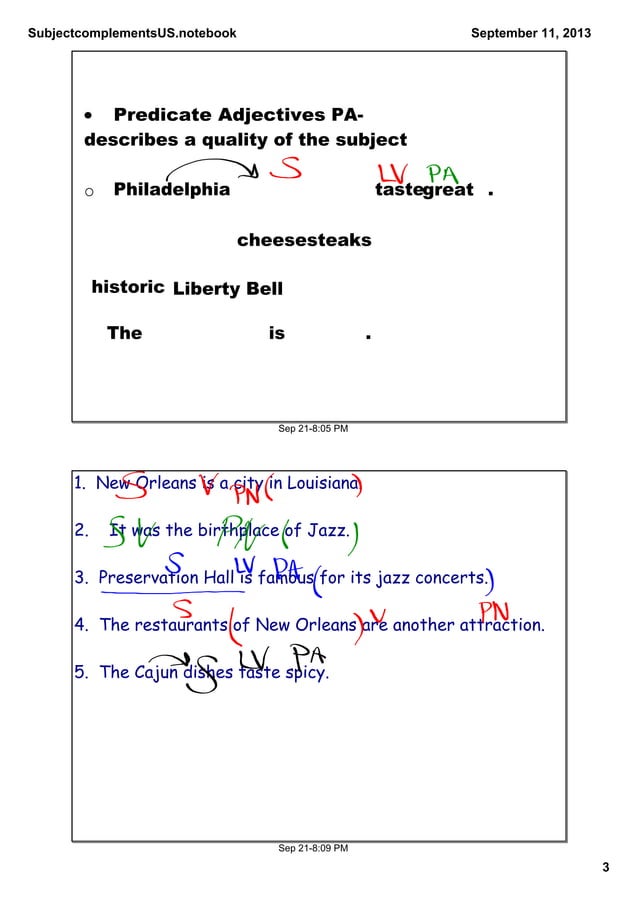 Subject complements | PDF