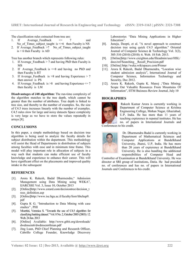 Subject distribution using data mining | PDF