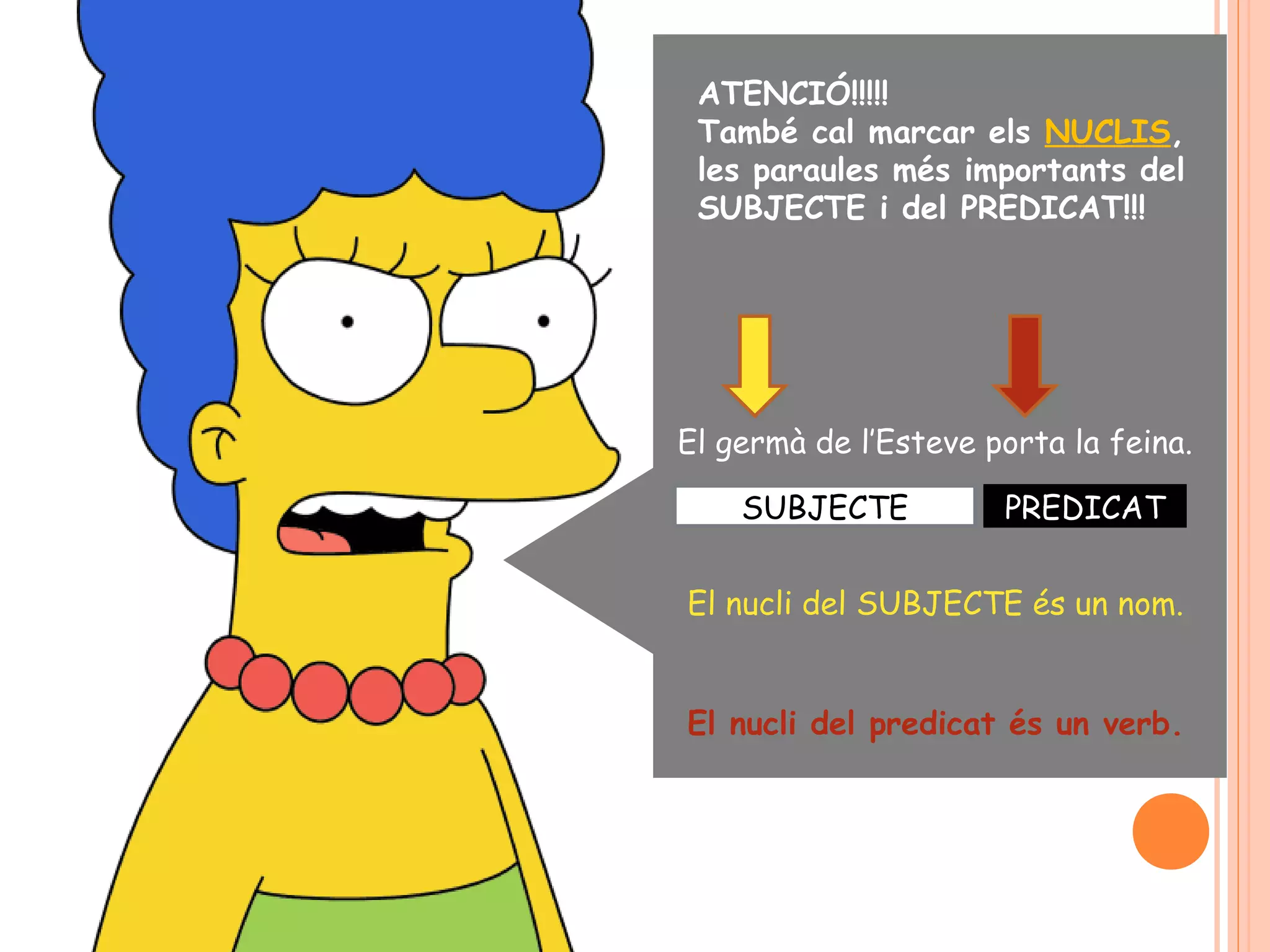 Subjecte i predicat | PPT