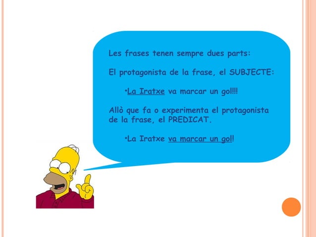 Subjecte i predicat | PPT